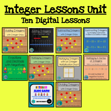 Integers - Critical Lessons for 7th Grade - Kelly's Kool Lessons