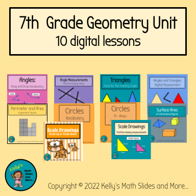 Digital Geometry for 7th Grade Teachers - Kelly's Kool Lessons